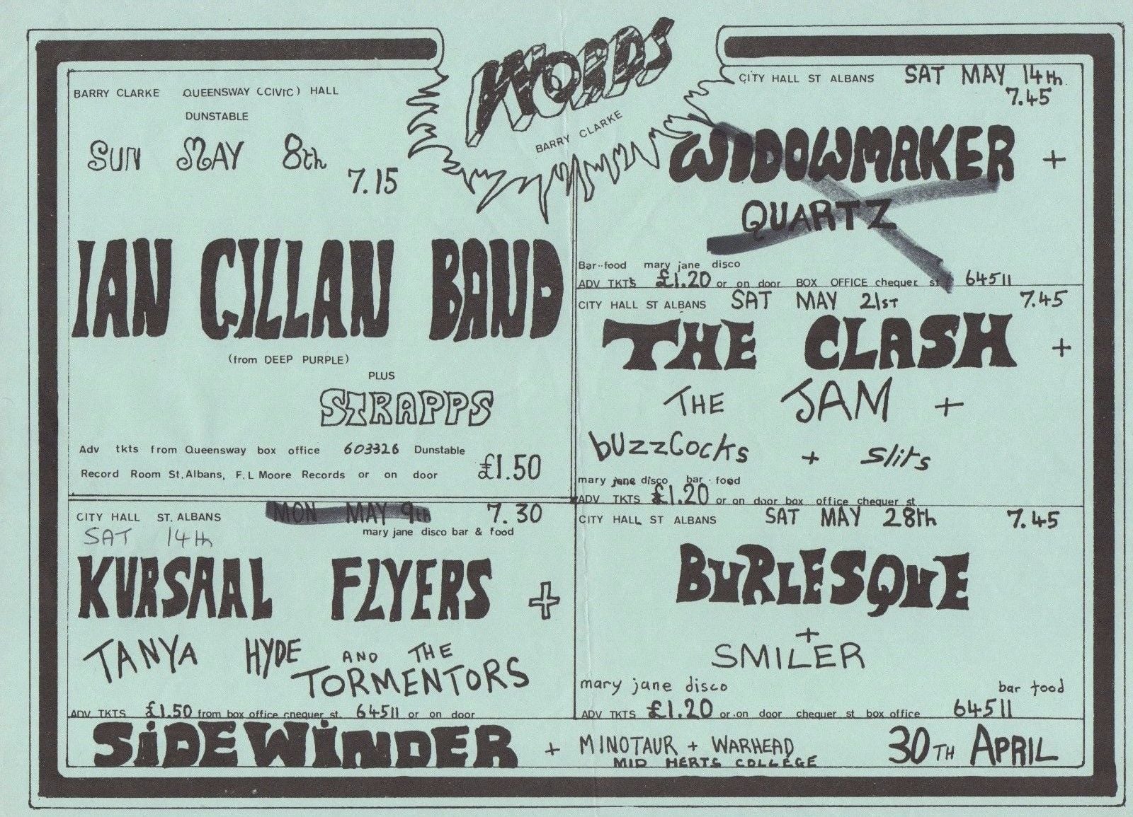 The 1977 Gig List – Our Soundscene