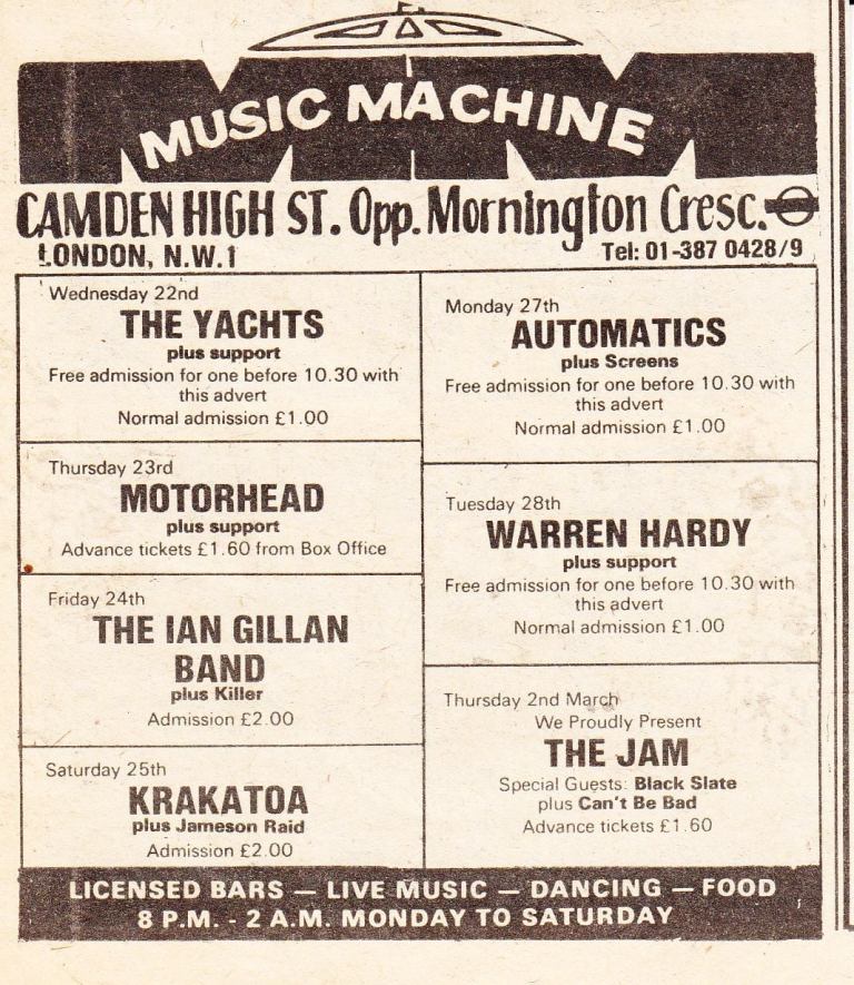 The 1978 Gig List – Our Soundscene