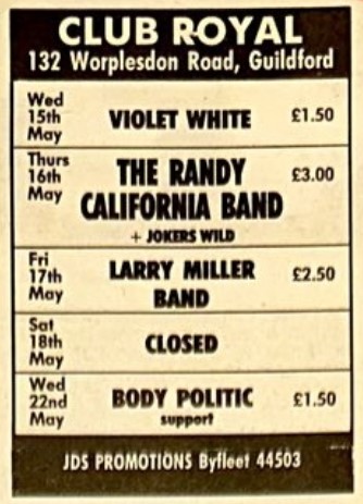 The Larry Miller Band – Our Soundscene
