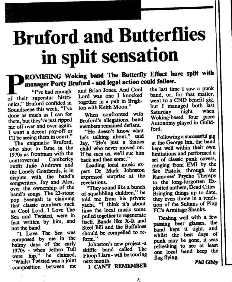 The Butterfly Effect – Our Soundscene