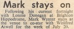 Mark Wynter – Our Soundscene