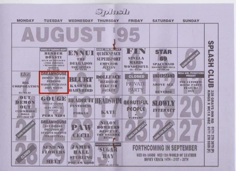 The 1995 Gig List – Our Soundscene