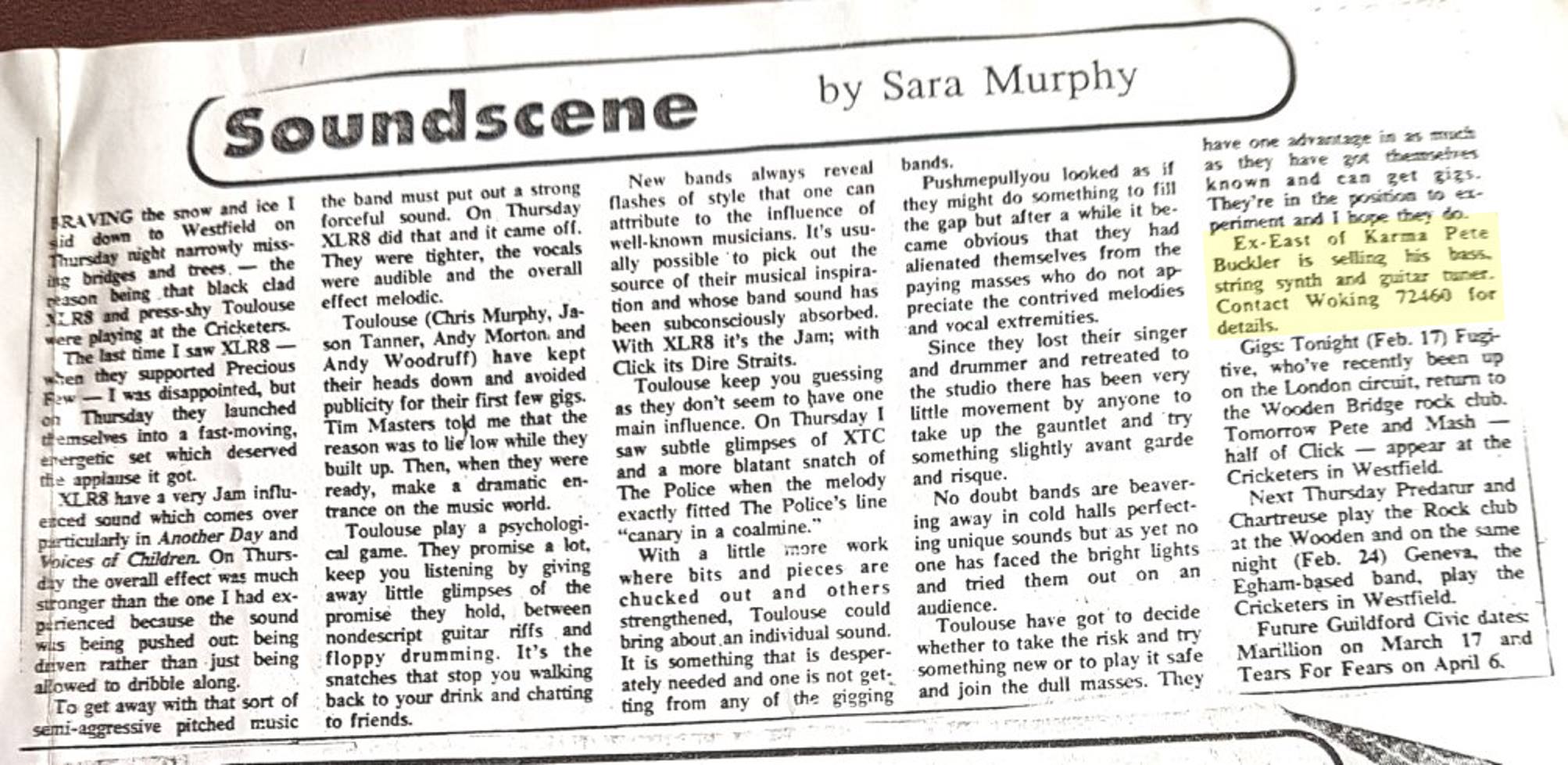 East of Karma – Our Soundscene