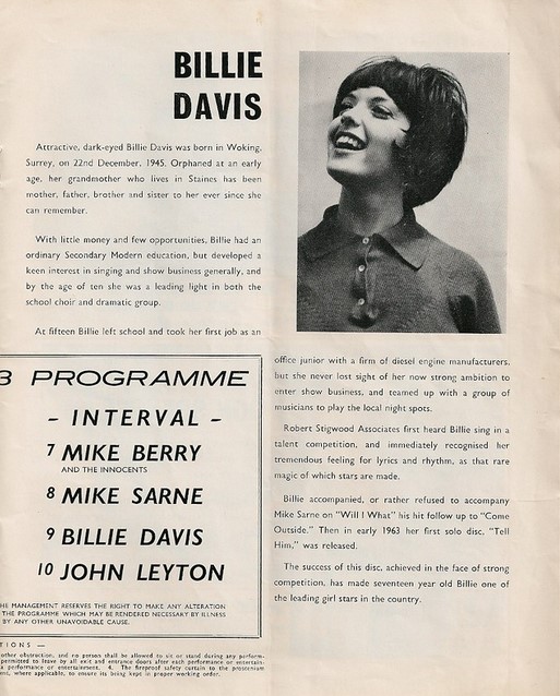 Billie Davis – Our Soundscene